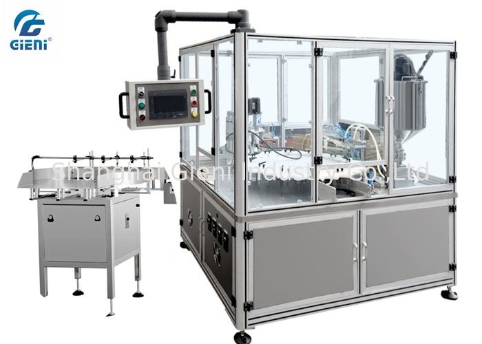 PLC Control Full Automatic Lotion Filling Machine Rotary Type With Turn ... PLC Control Full Automatic Lotion Filling Machine Rotary Type With Turn ...