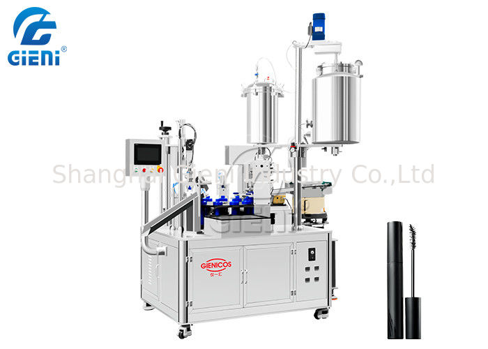Semi Automatic Rotary Filling And Capping Machine For Mascara Or Lip Gloss